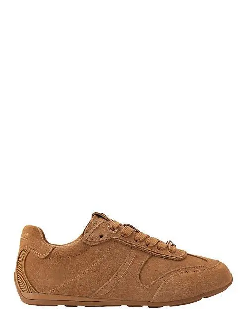 Kurt Geiger Luella Suede Trainers - Camel