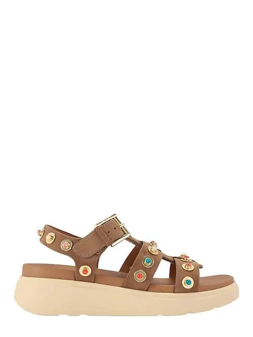 Carvela Amalfi Suede Flatform Sandals - Camel