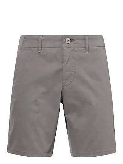 Paige Phillips Stretch-cotton Shorts - Cool Slate