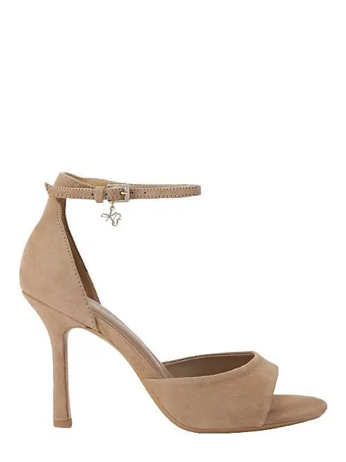Kurt Geiger Sabrina Heeled Faux-suede Sandals - Brown