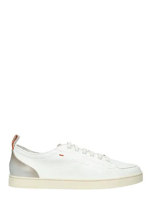 Santoni Monte Carlo Leather Trainers - White