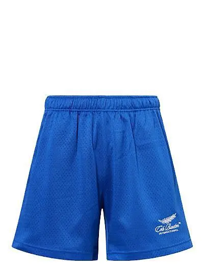 COLE BUXTON International Embroidered Mesh Shorts - Cobalt Blue