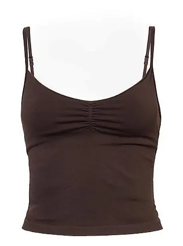 TALA Sculpt Seamless Ruched Vest Top - Americano