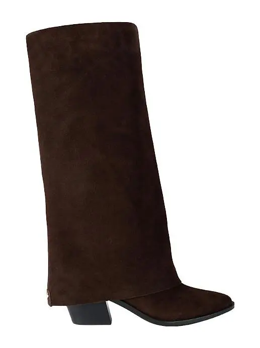 Kurt Geiger Telling Suede Knee-high Boots - Dark Brown