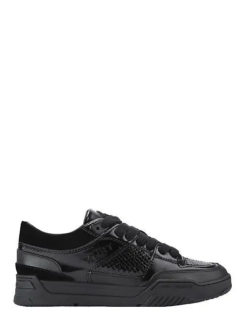 Kurt Geiger Hatton Leather Trainers - Black/comb