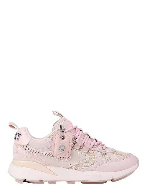 Kurt Geiger Kurt Runner Suede Trainers - Pale Pink