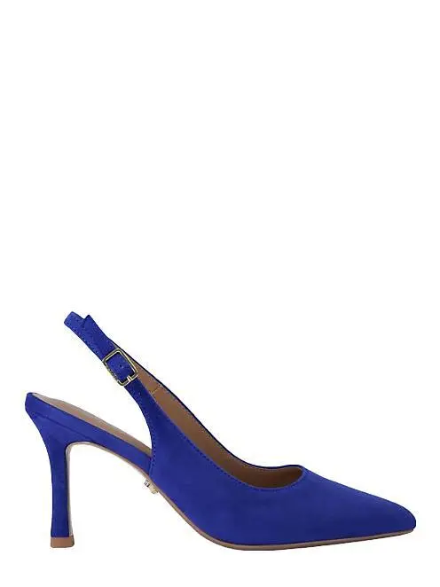 Carvela Heeled Suede Slingback Courts - Blue