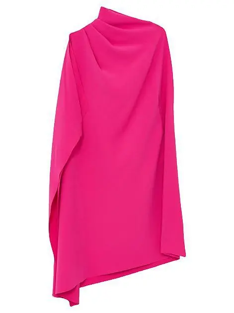 REISS Ellery One-shoulder Mini Dress - Pink