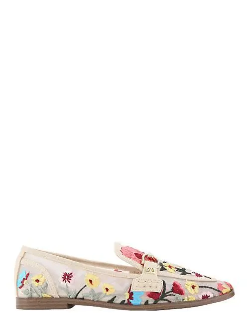 Kurt Geiger Madeline Embroidered Mesh Loafers - White/oth
