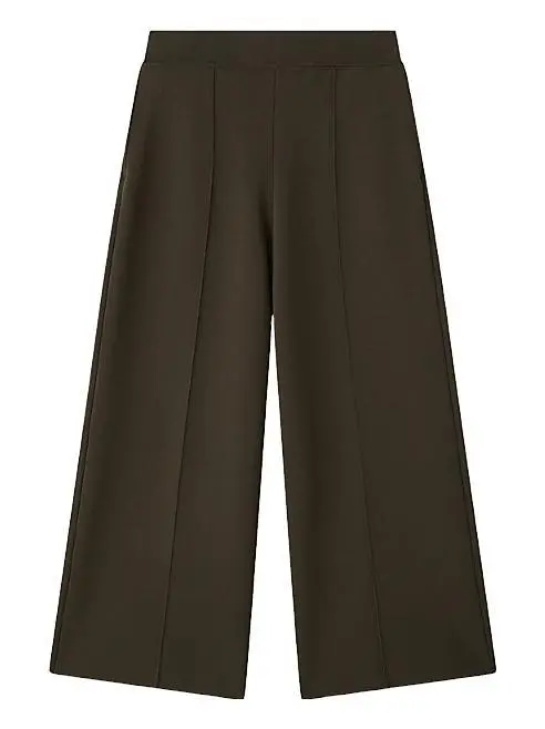 JOSEPH Wide-leg Stretch-woven Trousers - Palm Leaf
