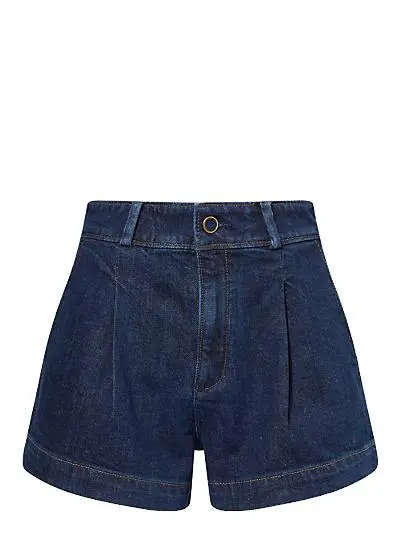 Paige Camille High-rise Denim Shorts - Ballast
