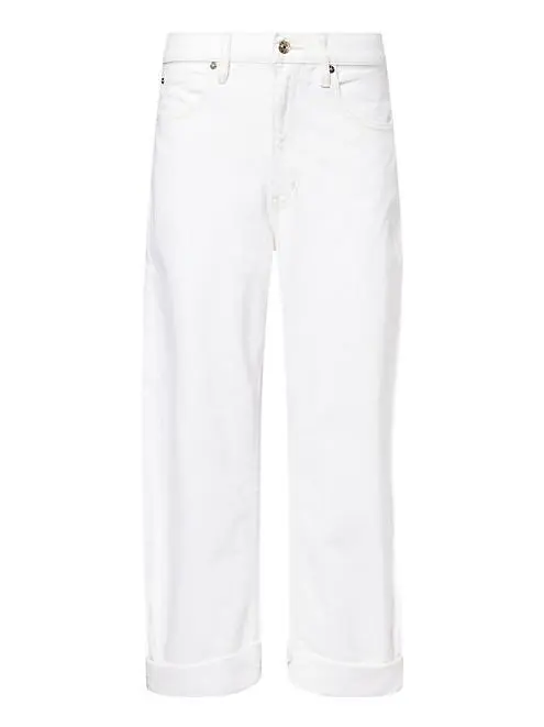 FRAME The Bubble Barrel-leg Denim Jeans - Au Natural Clean
