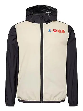 Play Comme Des Garcon Comme Des Garçons Play X K-way Nylon Jacket - Beige/black