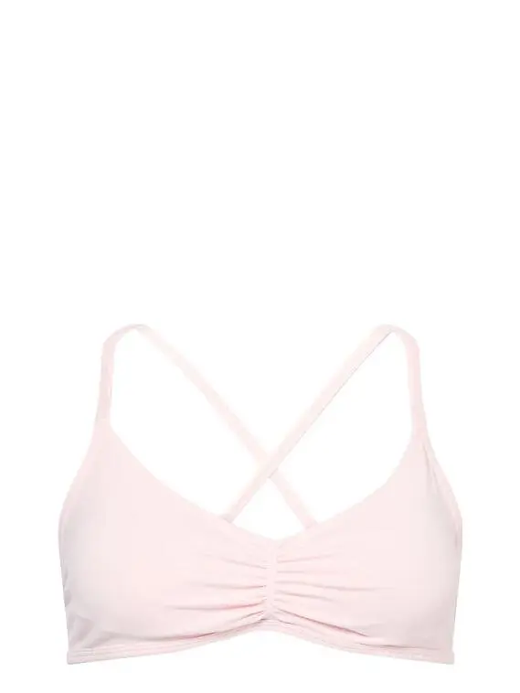 TALA Sculpt Seamless Ruched Cross Back Sports Bra - Ballet Pink