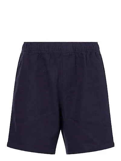 Paige Elijah Linen-blend Shorts - Deep Anchor