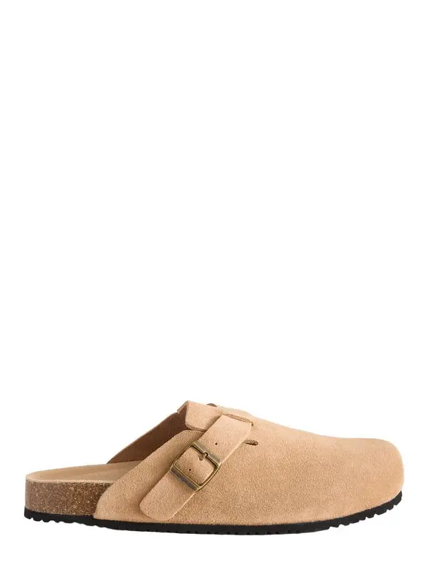 Quince Water Repellent Clog Mule - Dune Suede