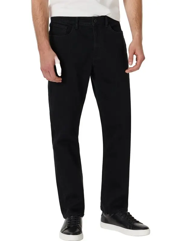 Quince Warren Stretch Athletic Tapered Jeans - Black