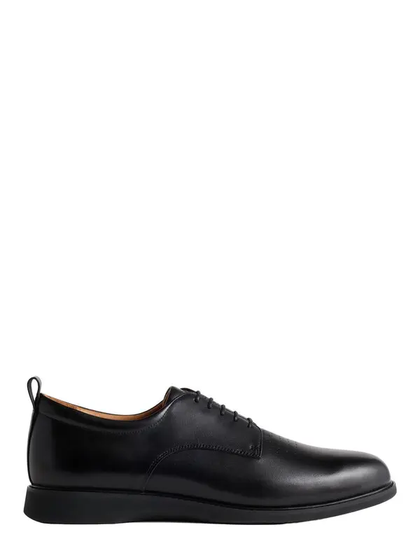 Quince Hybrid Italian Leather Derby - Black