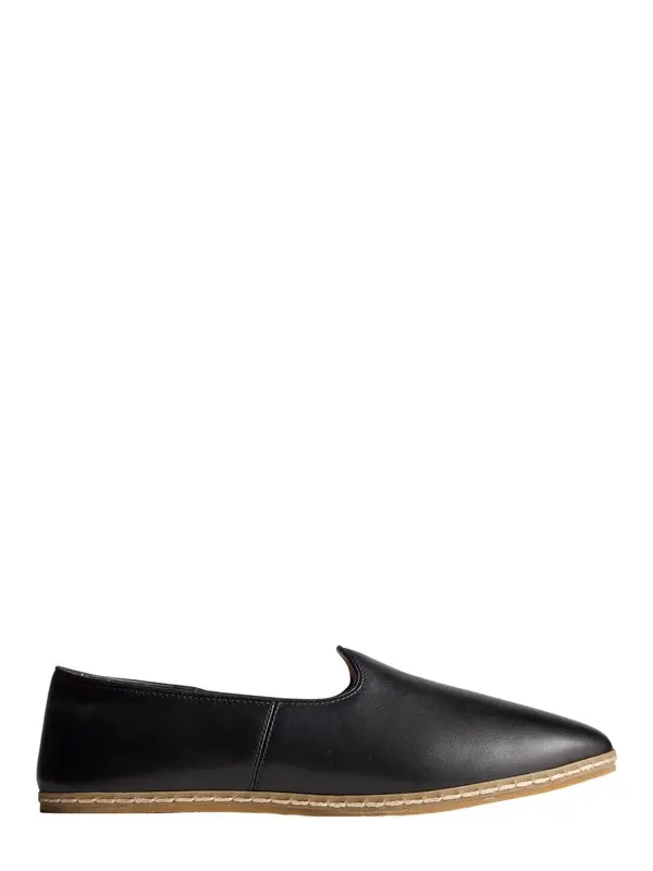 Quince Crafted Leather Slip-on - Black