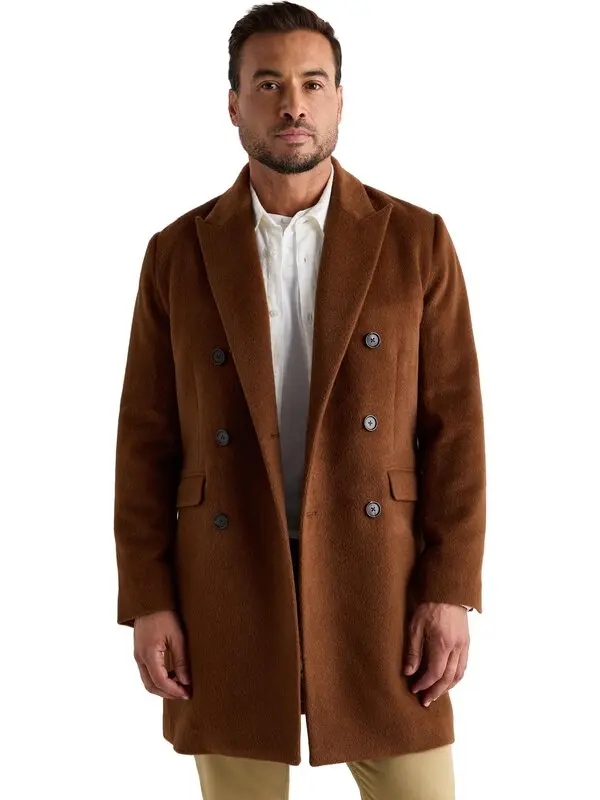 Quince Camel Hair Double-breasted Overcoat - Vicuna