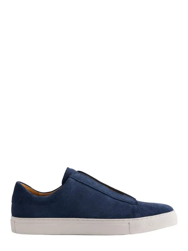 Quince Italian Suede Tailored Sneaker - Navy
