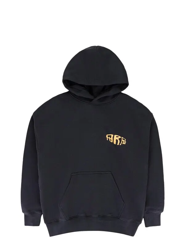 PURPLE BRAND Heavy Dry Fleece Pullover Hoodie - Black