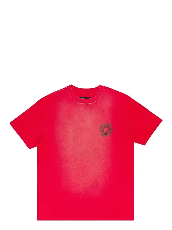 PURPLE BRAND Textured Jersey Short-sleeve Tee - Red