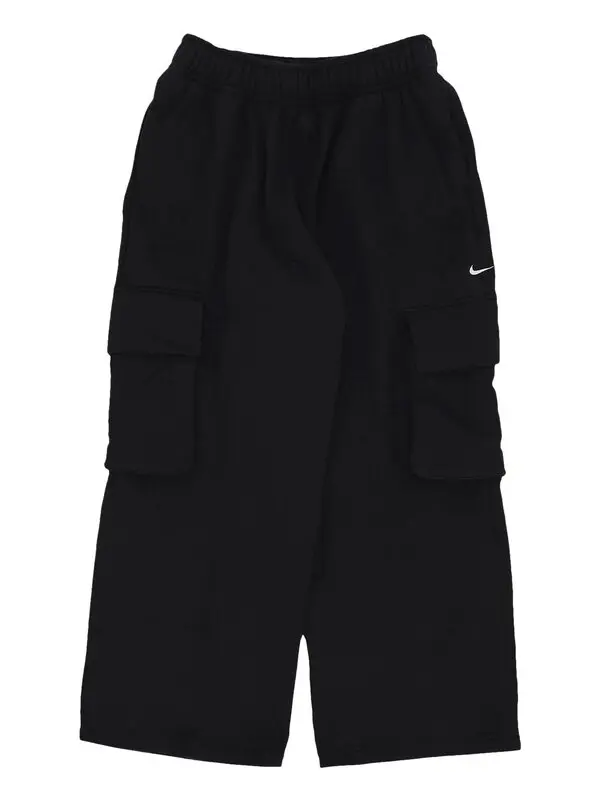 Nike Sportswear Low-rise Oversized French Terry Open-hem Pants - Black