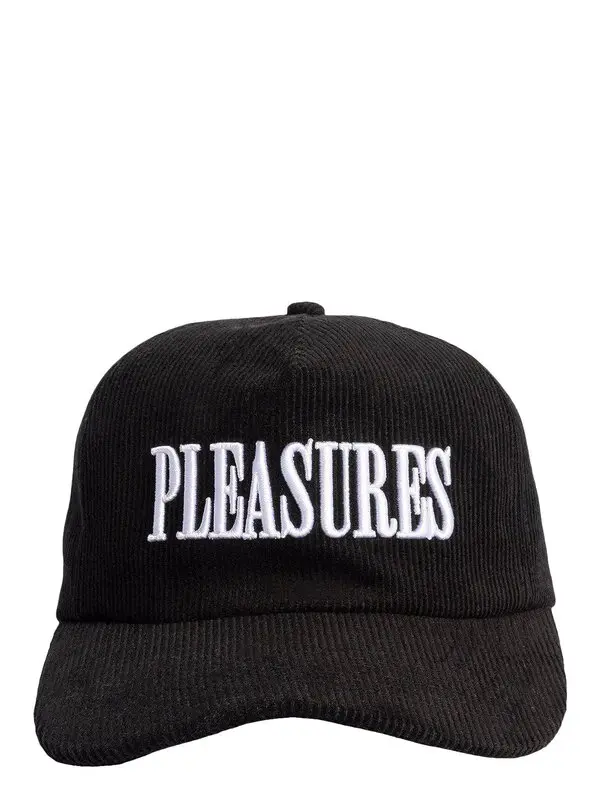 PLEASURES Onyx Corduroy Snapback - Black