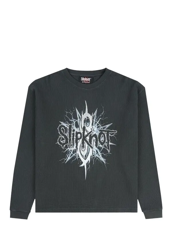 PLEASURES X Slipknot Spit Thermal Long-sleeve - Black