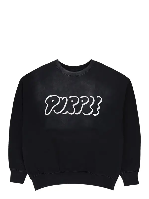 PURPLE BRAND Hwt Fleece Crewneck - Black