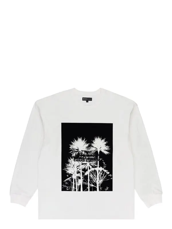 PURPLE BRAND Textured Jersey Long-sleeve Tee - White