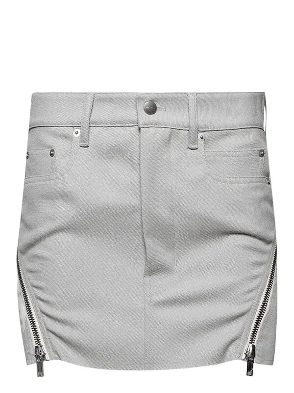Rick Owens Bolan Banana Mini Skirt - White