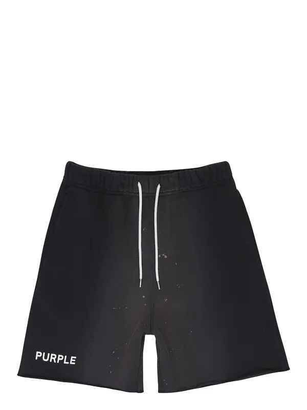 PURPLE BRAND Hwt Fleece Short - Black