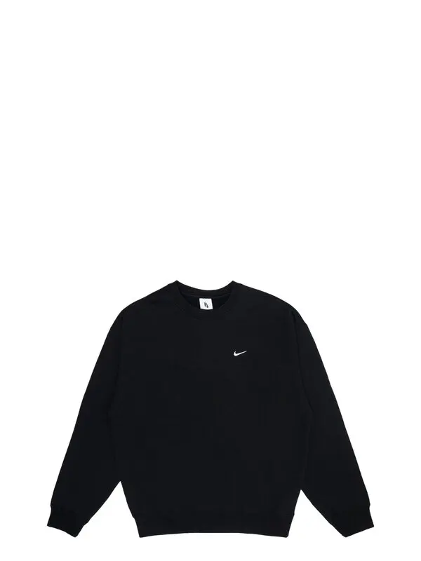 Nike Solo Swoosh Fleece Crewneck - Black