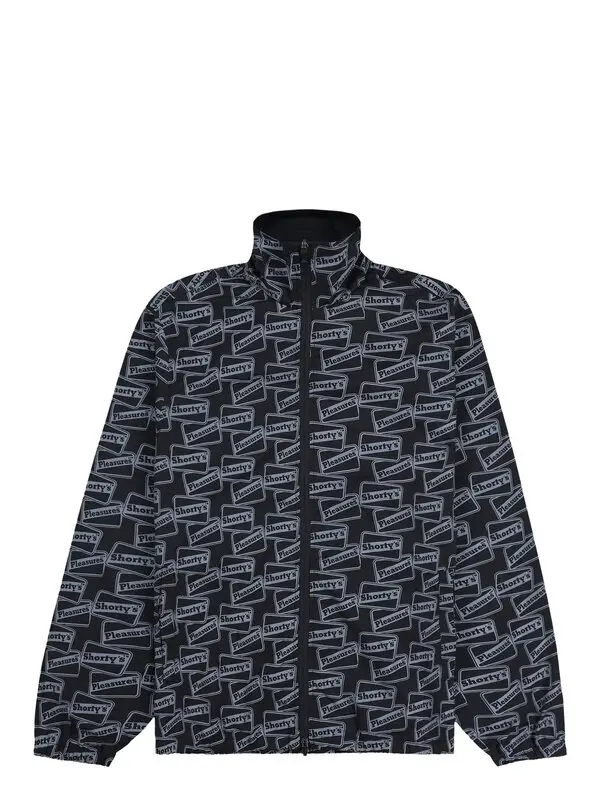 PLEASURES Reflective Track Jacket - Black