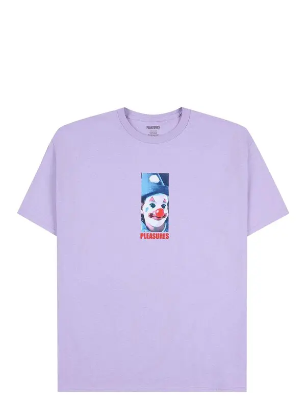 PLEASURES Clown Graphic T-shirt - Purple
