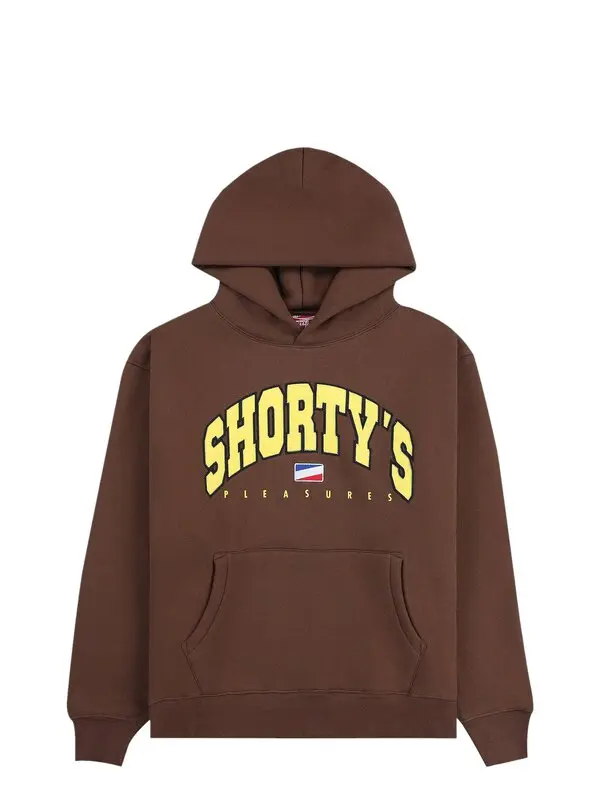 PLEASURES Shortys Hoodie - Brown