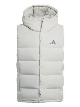 Adidas Helionic Climawarm Hooded Down Vest - Metal Grey