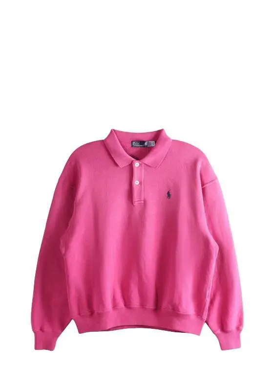 Polo Ralph Lauren Crew Neck Long Sleeve Sweatshirt - Accent Pink