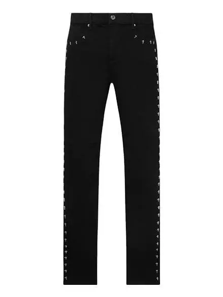 RtA Bryant Studded Skinny Jeans - Studded Black Cross