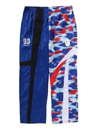 A BATHING APE Split Relaxed Fit Track Pants - Blue