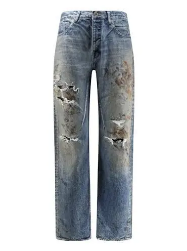 Rick Owens Pantaloni In Denim Kurdt Pant - Vintage Wash