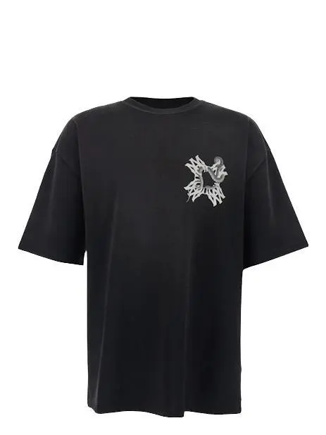 Amiri Ma Quad Snake Os T-shirt - Black