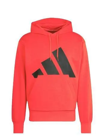 Adidas Essentials Big Logo Fleece Hoodie - Pure Ruby Black