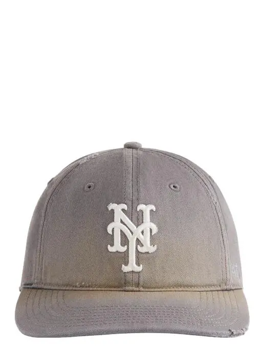 Kith X 47 Brand X Mlb New York Mets Washed Franchise Long Sleeve Cap - Concrete