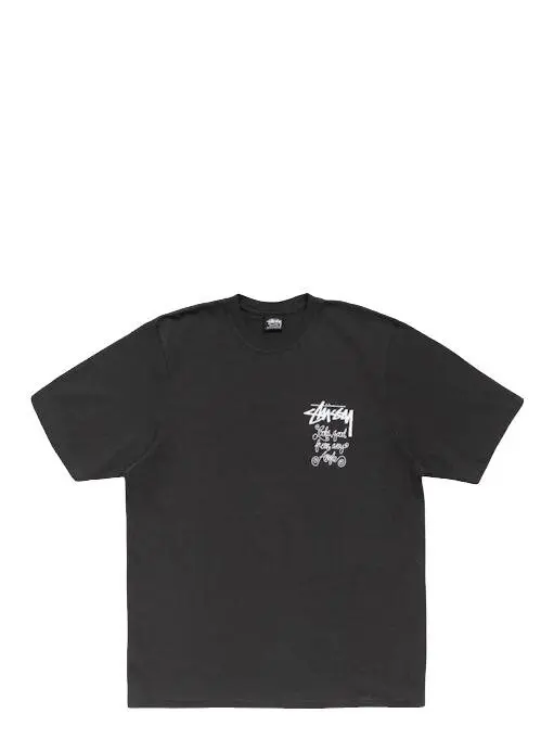 StÜssy Any Angle Pigment Dyed Tee Shirt - Faded Black