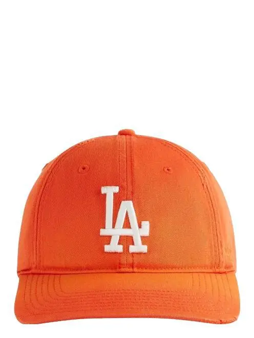 Kith X 47 Brand X Mlb Los Angeles Dodgers Washed Franchise Long Sleeve Cap - Clementine