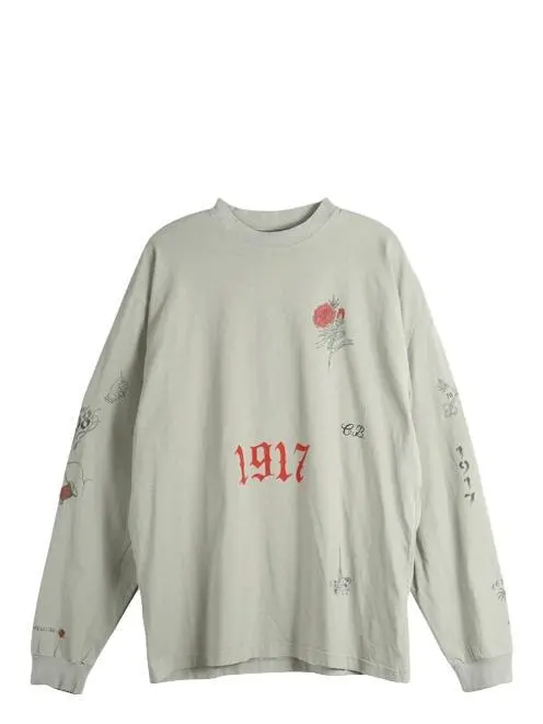 Balenciaga Long Sleeve T-shirt - Grey