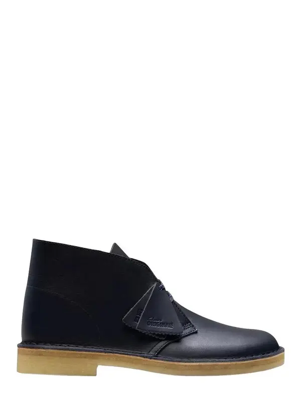 Clarks Desert Boot - Navy Blue Leather